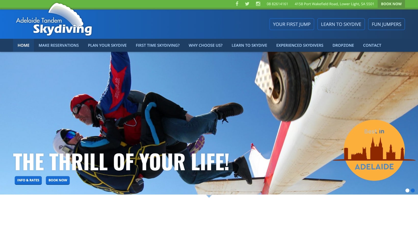 Enjoy these 4 thrilling skydiving spots in Adelaide! [2026 ]